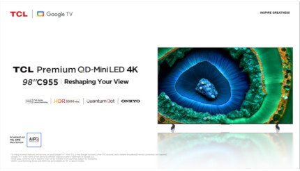 TCL、98型4K量子ドット液晶テレビの予約受付を開始 - BCN＋R